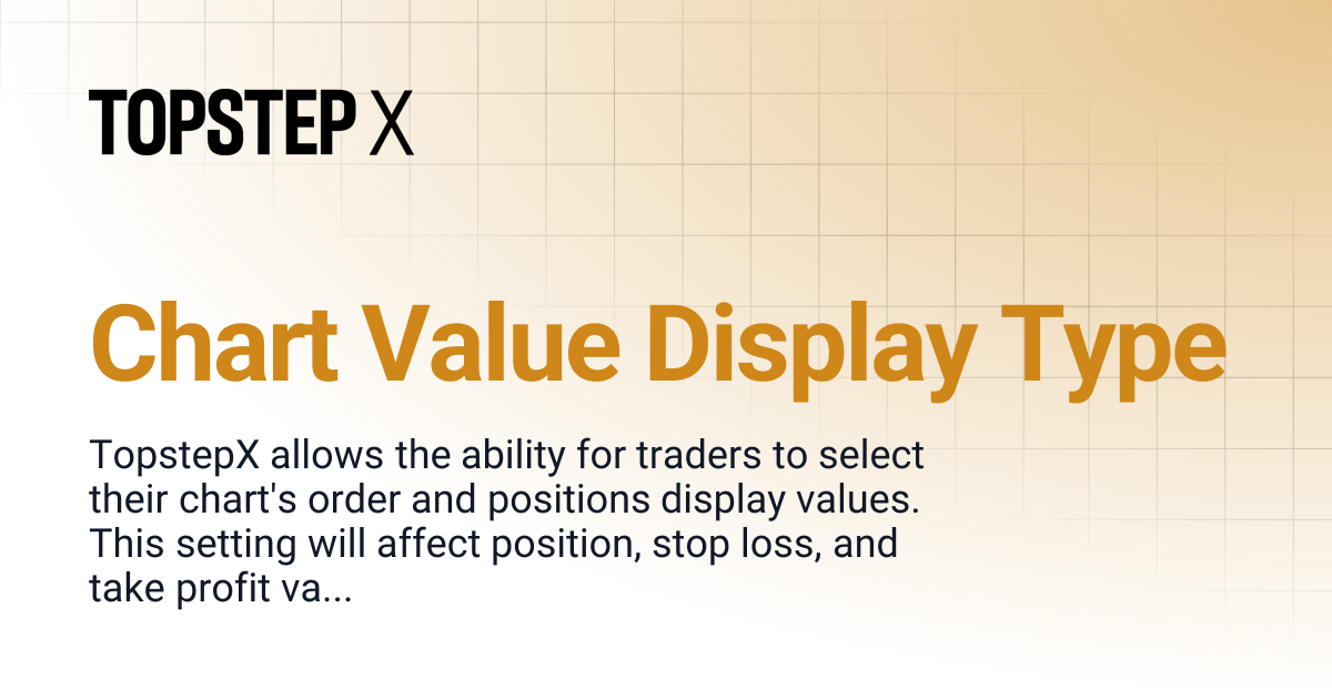 Chart Value Display Type | TopstepX Platform Help Center